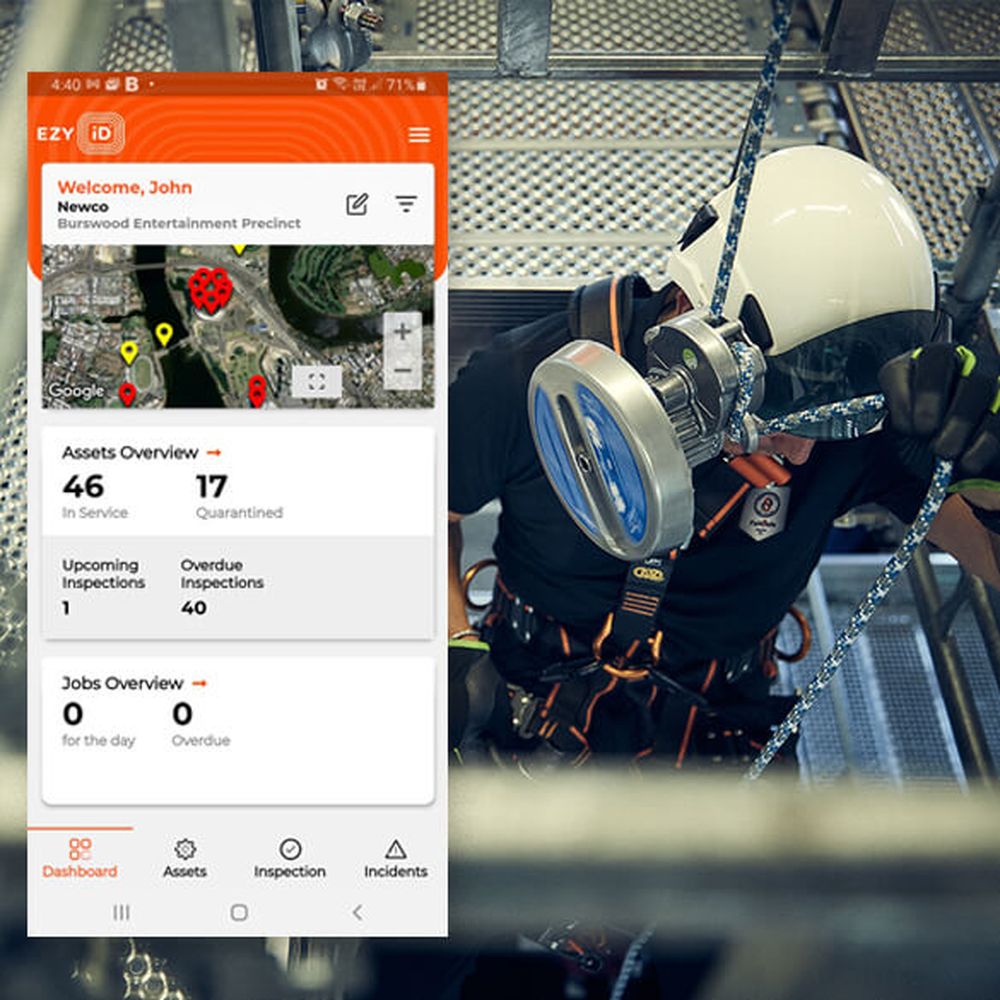 För smart kontroll av fallskyddsprodukter EZYiD | Ekmans Safety