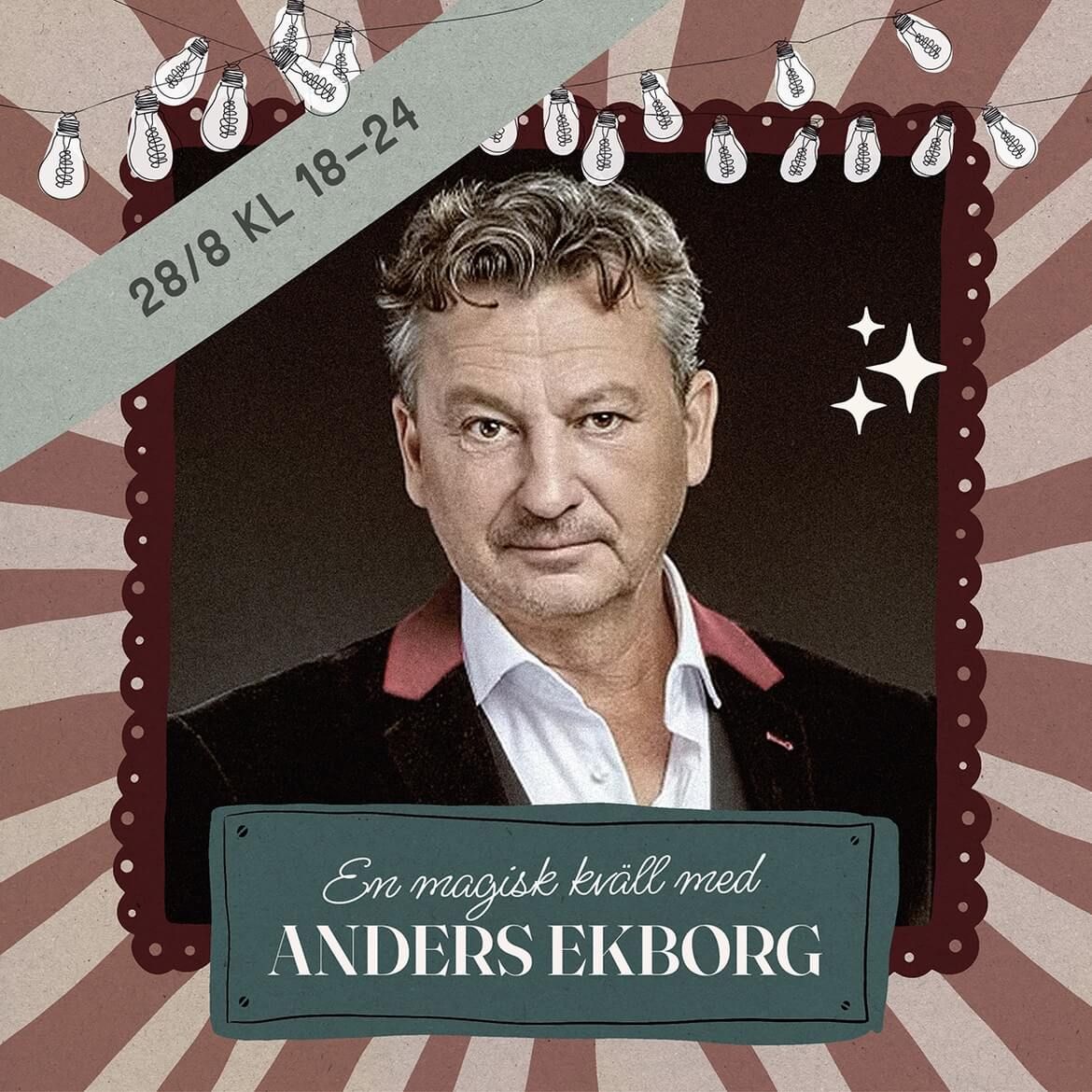 En magisk kväll med Anders Ekborg – Malmberga Loge i Kungsör